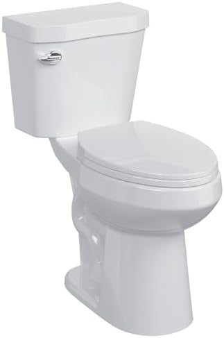 Two Piece Toilets, 1 set Ceramic and Plastic Lid Raised Toilet, Side ...