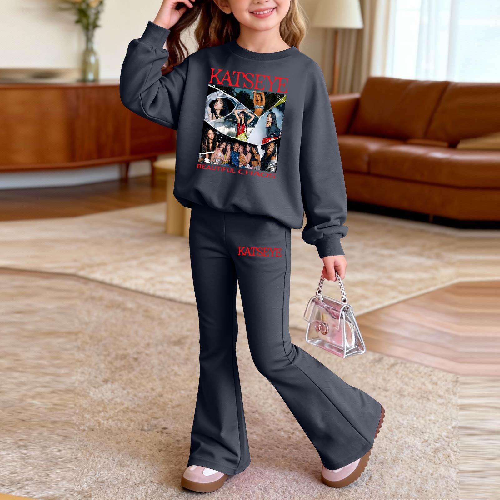 Two-Piece Youth Katse-ye Tracksuit Set -Cozy Crewneck Sweatshirt ...