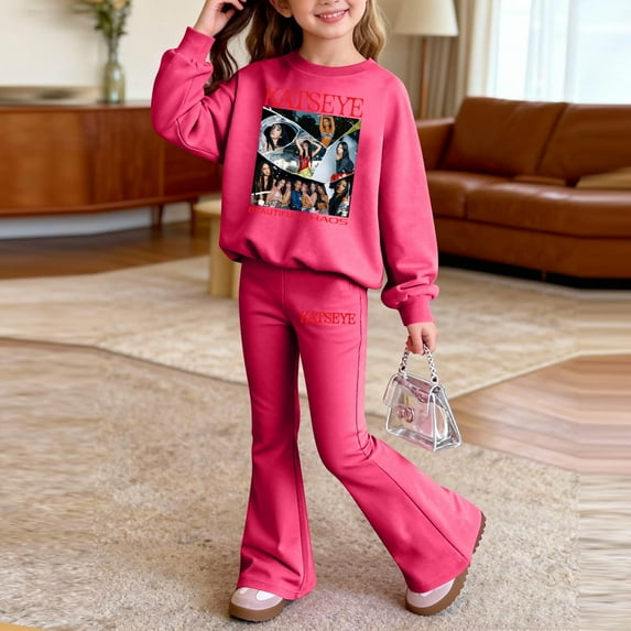 Two-Piece Youth Katse-ye Tracksuit Set -Cozy Crewneck Sweatshirt ...