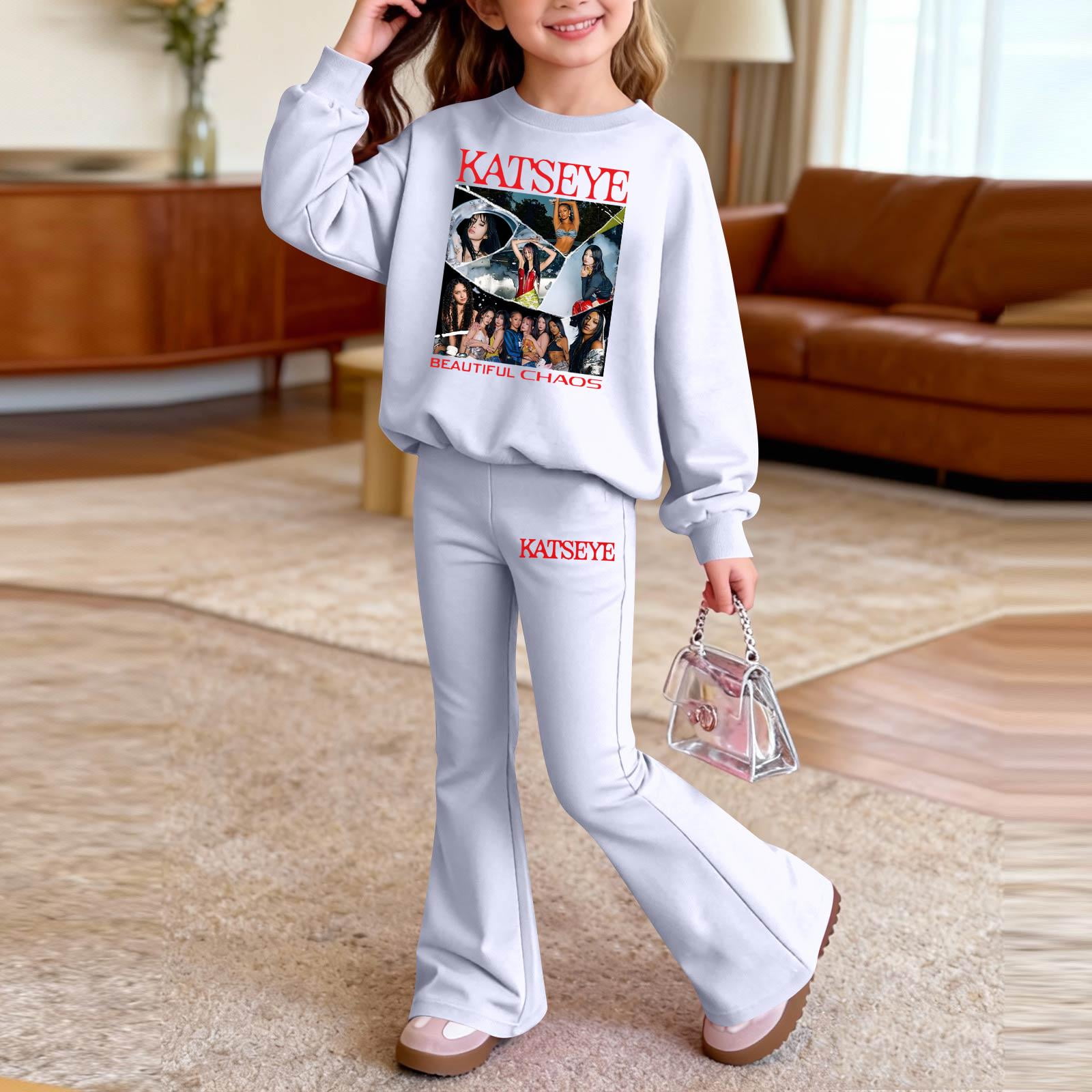 Two-Piece Youth Katse-ye Tracksuit Set -Cozy Crewneck Sweatshirt ...