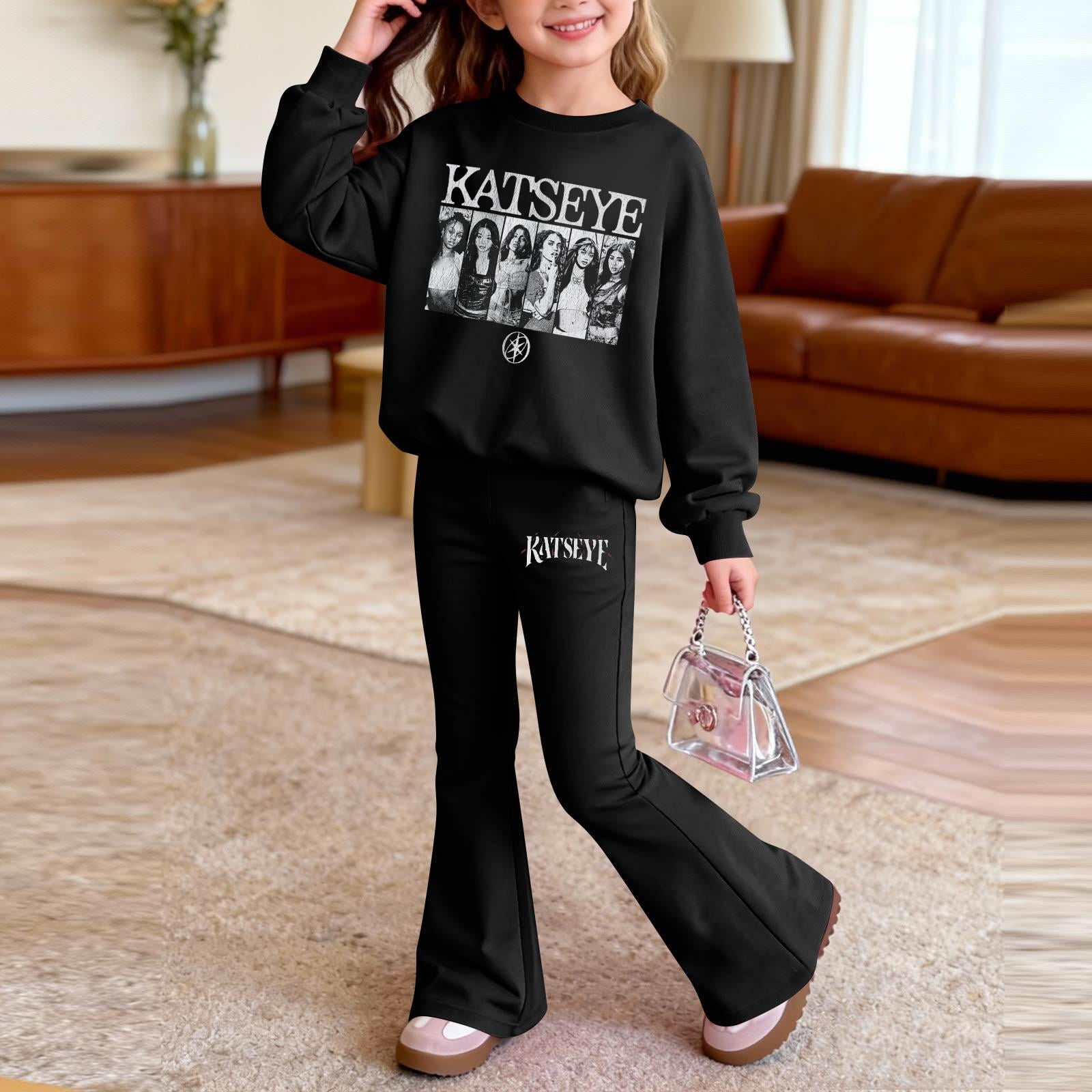 Two-Piece Youth Katse-ye Tracksuit Set -Cozy Crewneck Sweatshirt ...