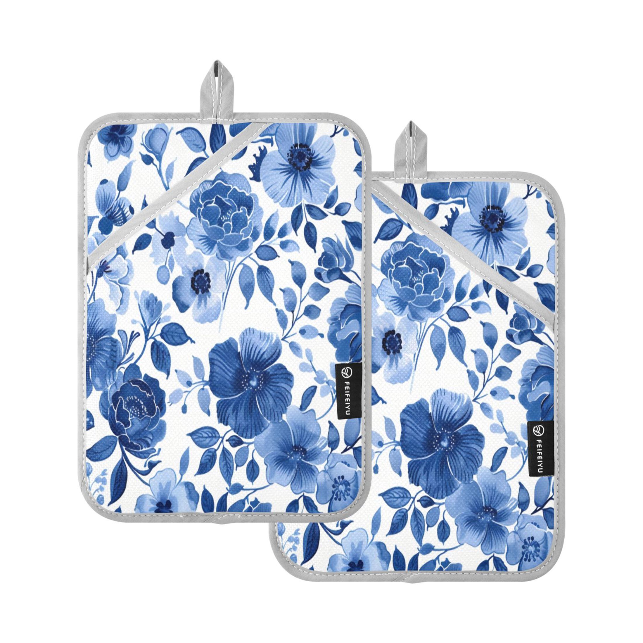 Two Pieces Of Square Heat Insulation Pad Oven Mitts 7x9.8 Inch Oven ...