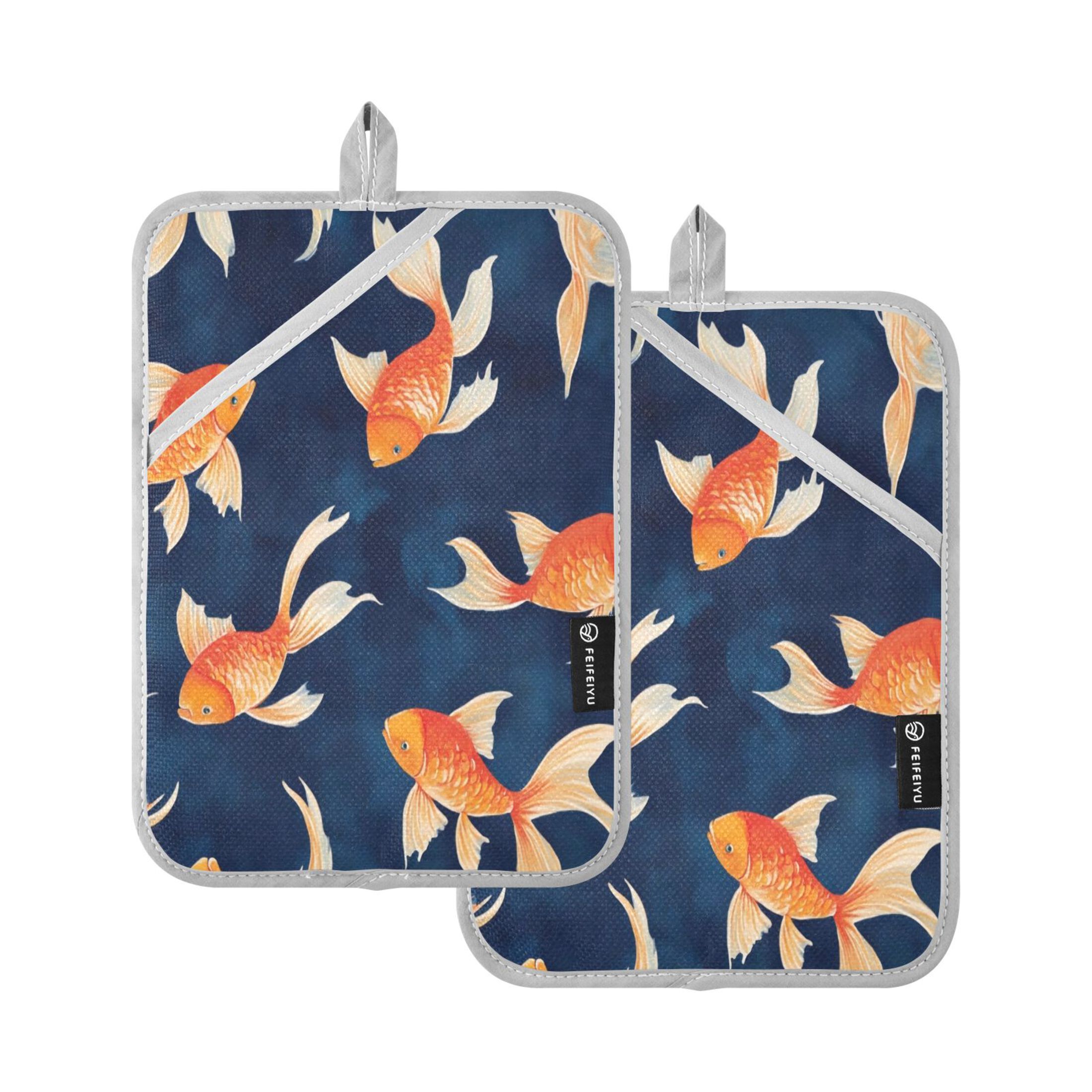 Two Pieces Of Square Heat Insulation Pad Oven Mitts 7x9.8 Inch Oven ...