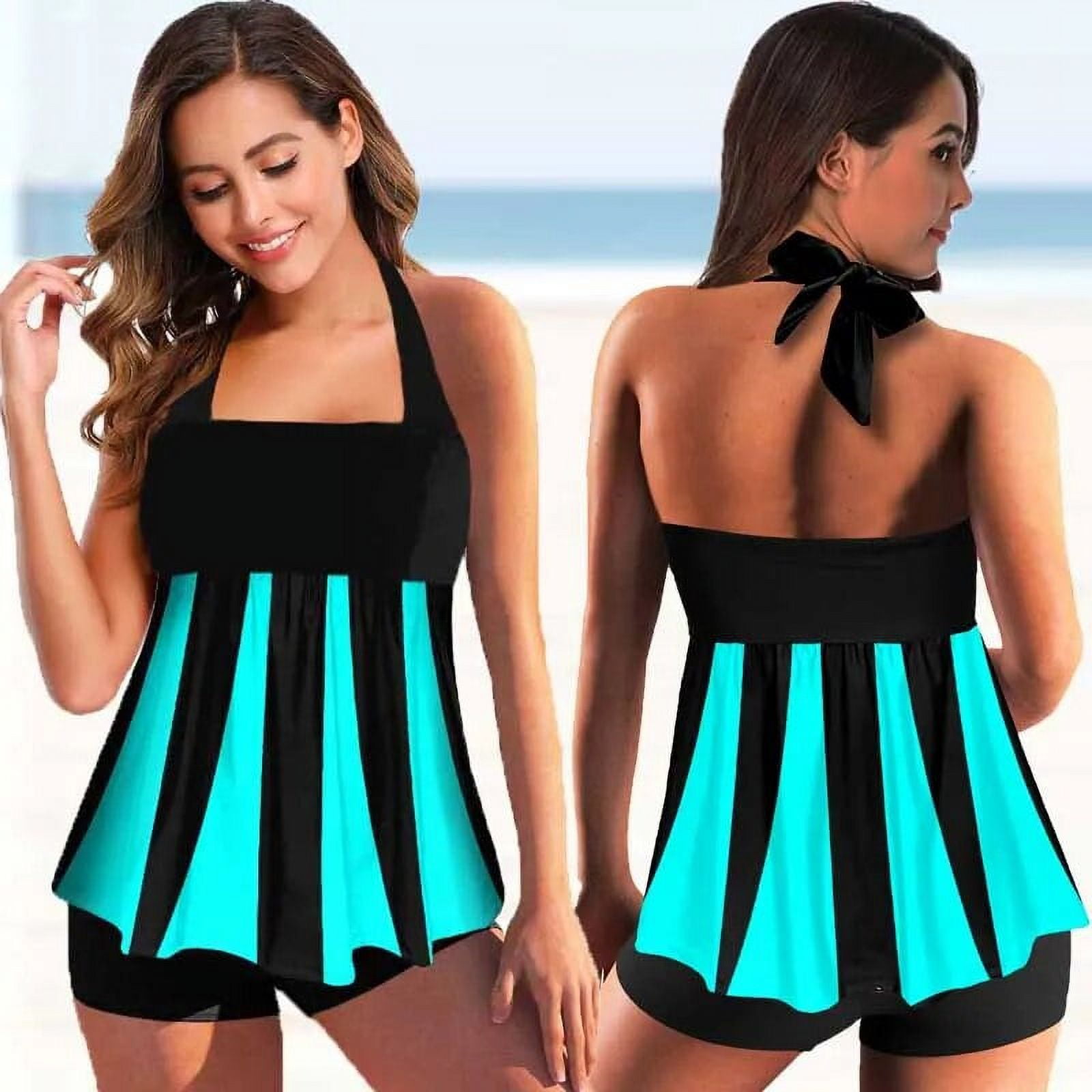 Two Pieces Swimsuit Swimwear Bather Monokini Bathing Suit Beachwear