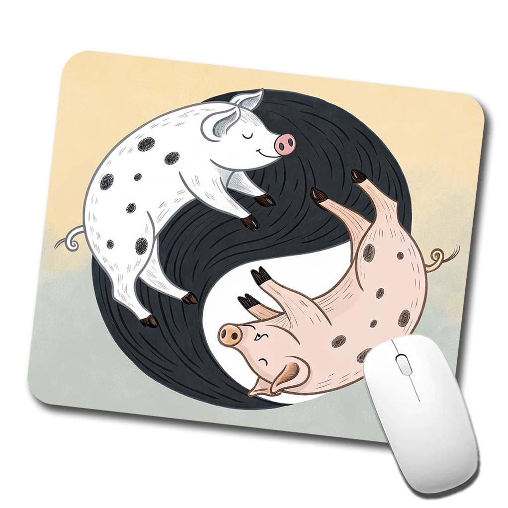 Two Pigs Yin Yang Sweet Mouse Pad Low Profile Gaming Mat - Walmart.com