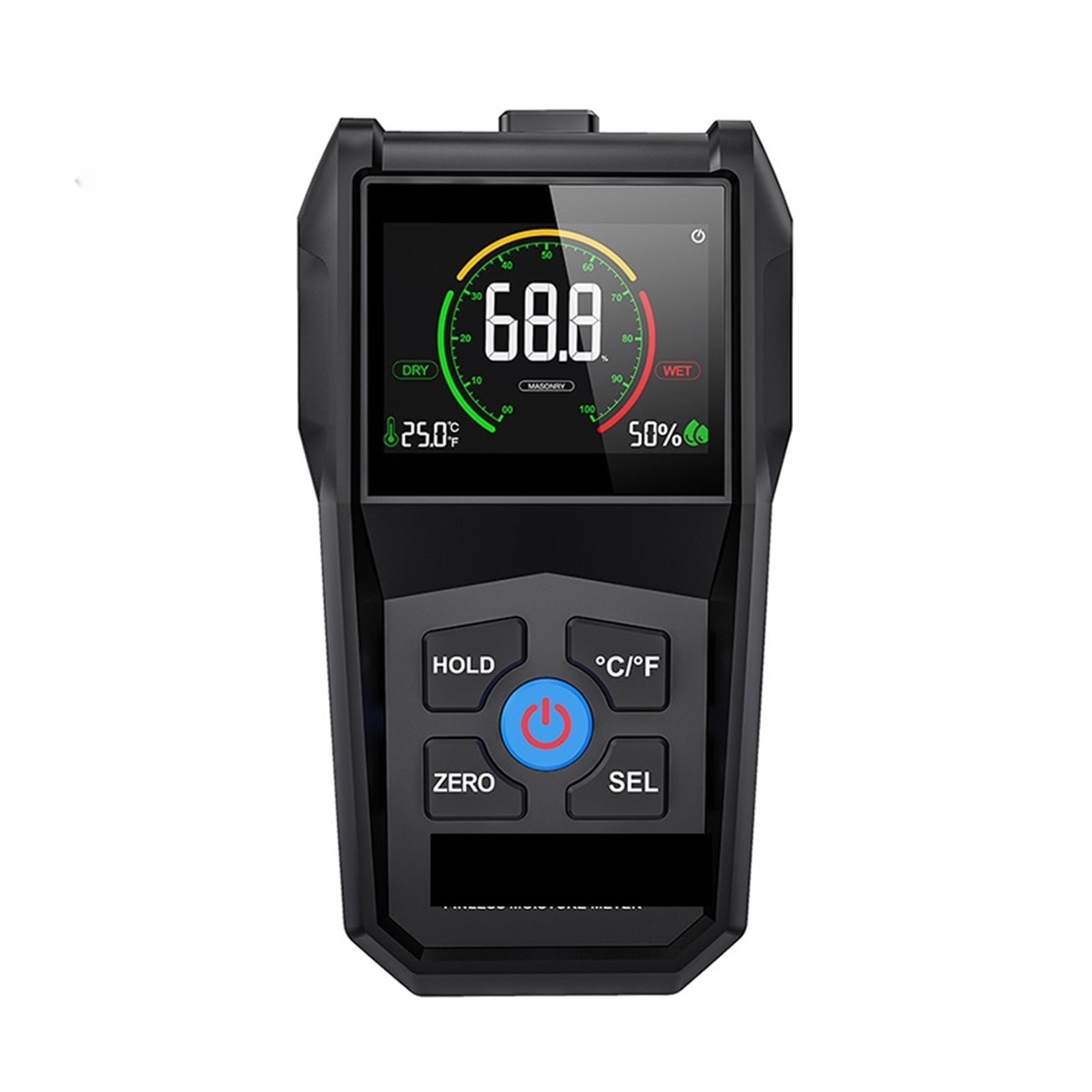 Two Pins Digital Wood Moisture Meter Paper Humidity Tester Wall ...