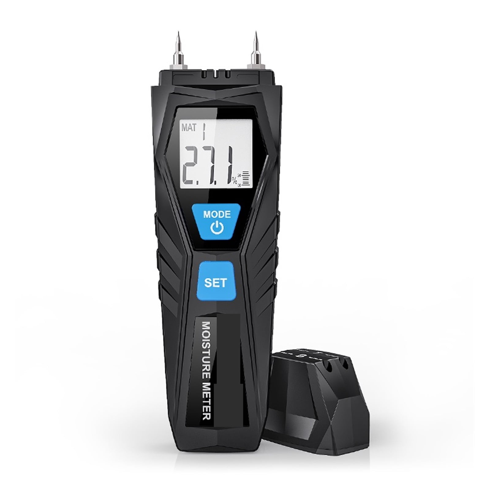 Two Pins Moisture Meter For Wood Digital Timber Damp Detector Portable ...