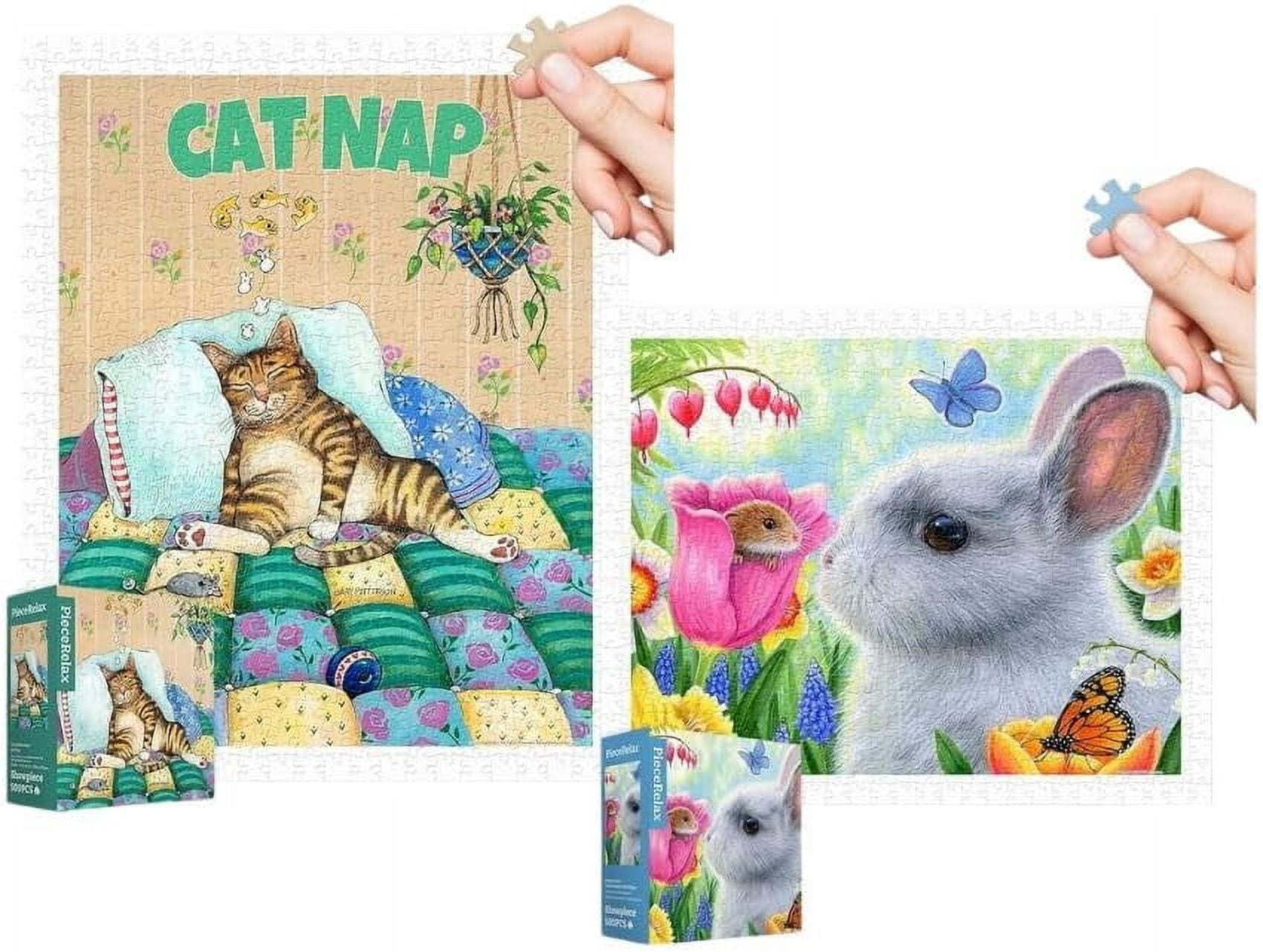 Two Plastic Jigsaw Puzzles Bundle - 500 Pieces Bridget Voth - Little ...