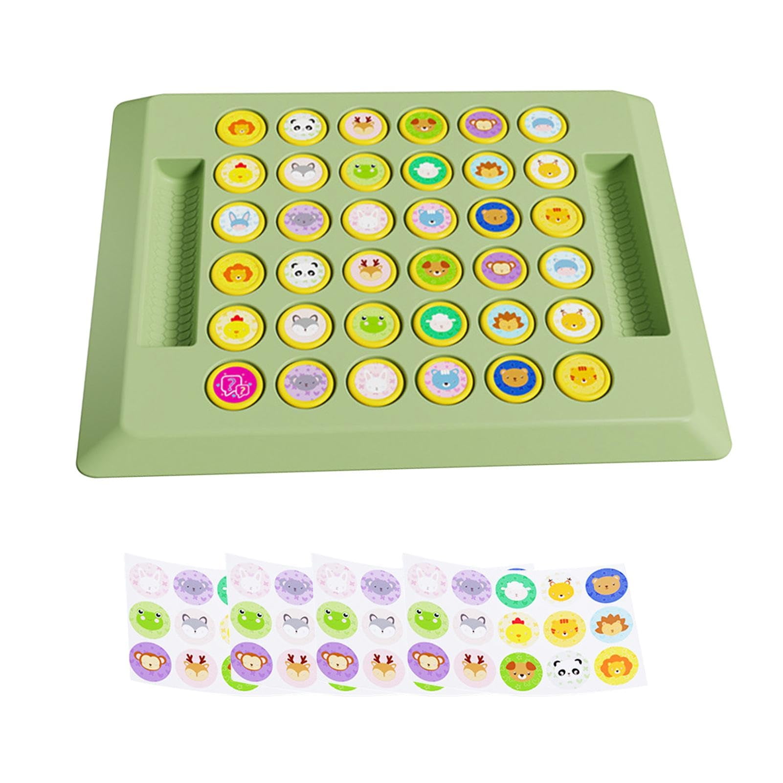 Two-Player Animal Flipping Chess,Chess Set for Kids with Stickers, Two ...