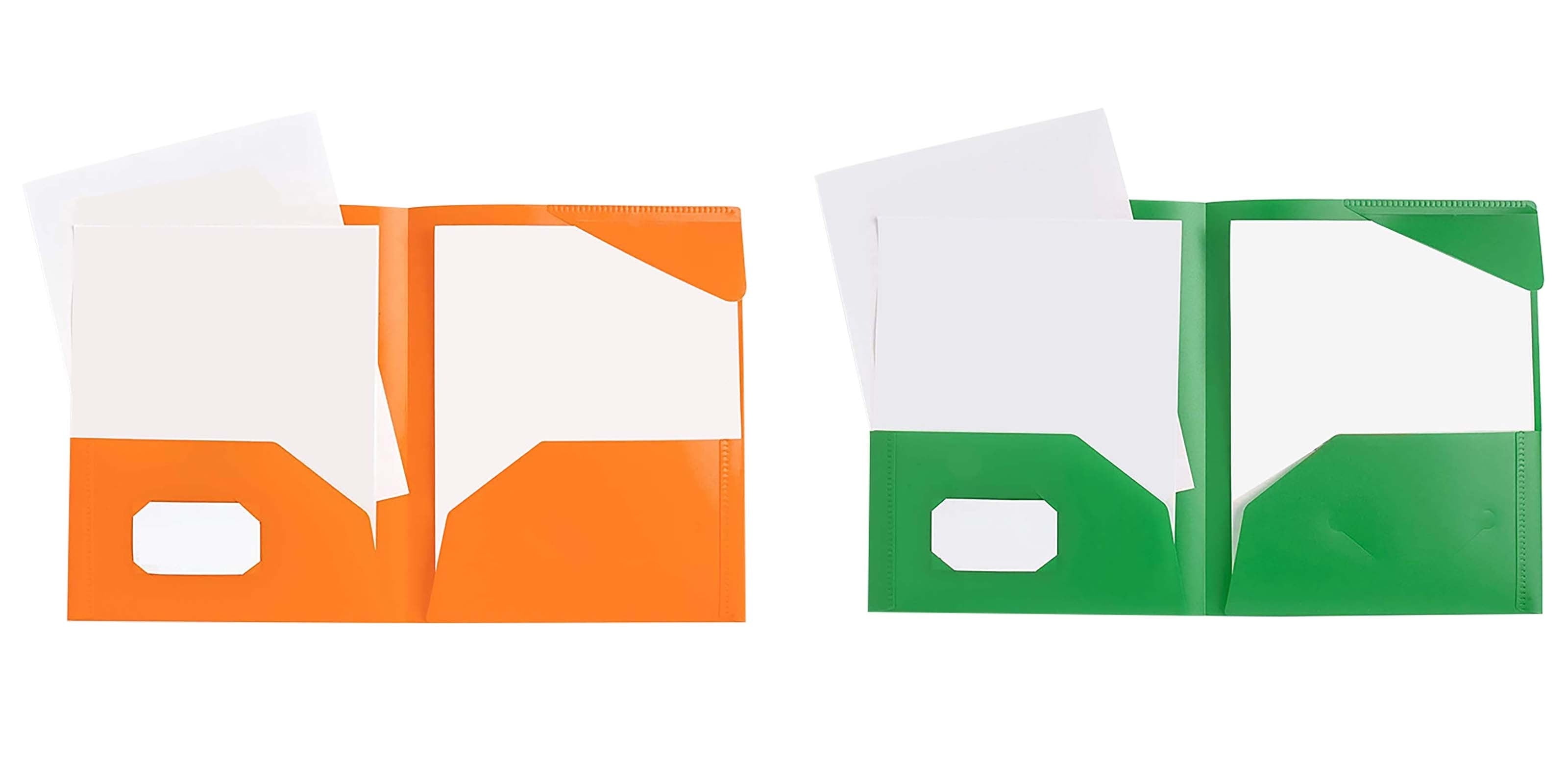 Two Pocket Folder with 3 Prong Fasteners, 3 Hole Punch Pocket Folder ...