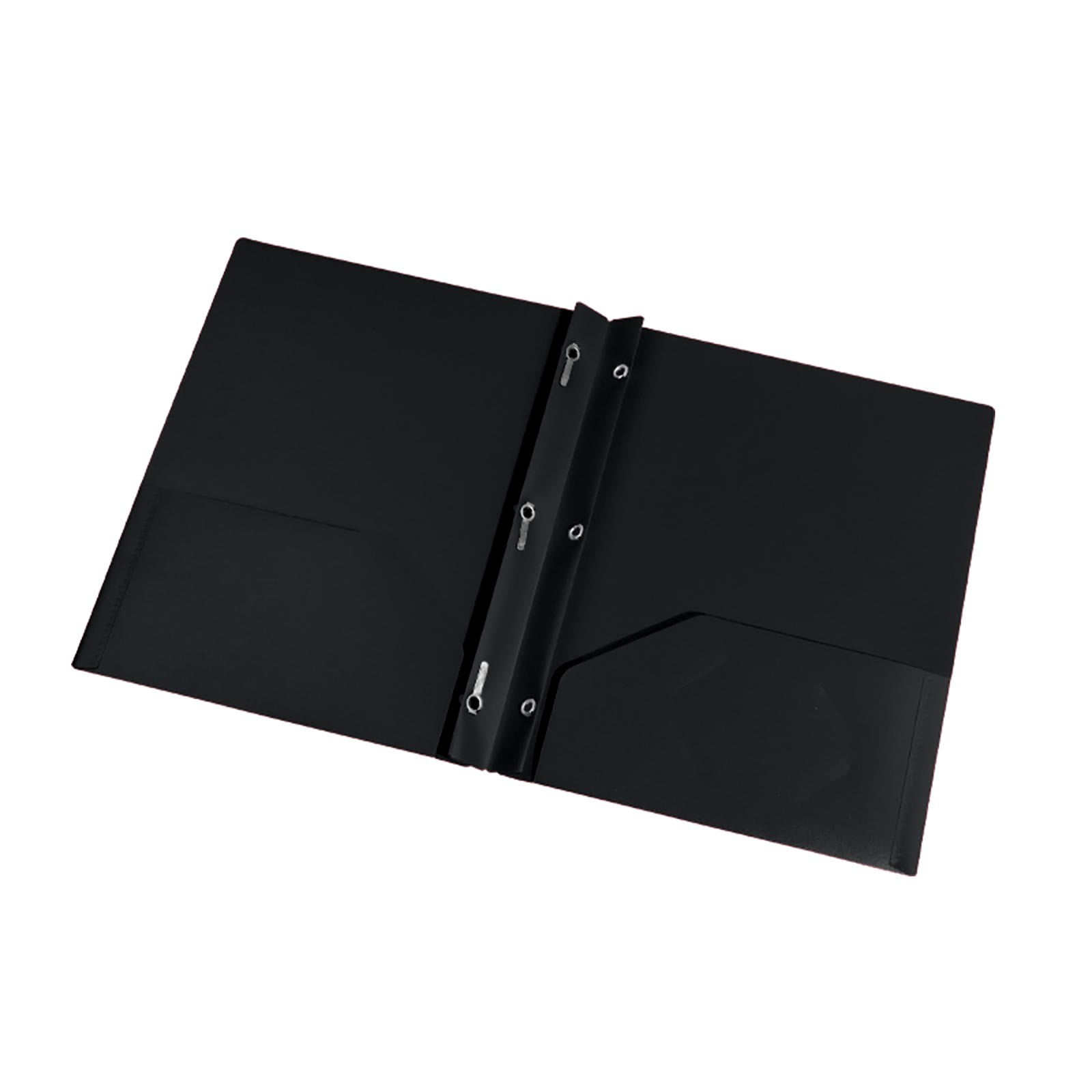 Two Pocket Folder Three Hole Punch Prong Fasteners Letter Size Heavy ...