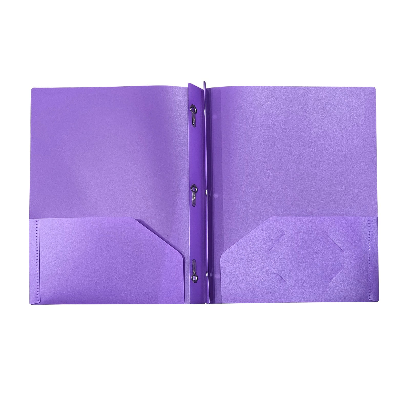 Two Pocket Folder Three Hole Punch Prong Fasteners Letter Size Tough ...