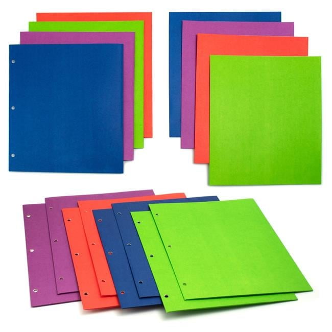 Two Pocket Folders, Assorted Color - Pack of 200 - Walmart.com
