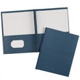 Two Pocket Folders with 3 Prong Fasteners, 25 Blue Folders (47975 ...