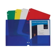 C-Line Two-Pocket Heavyweight Poly Portfolio Folder with Three-Hole ...