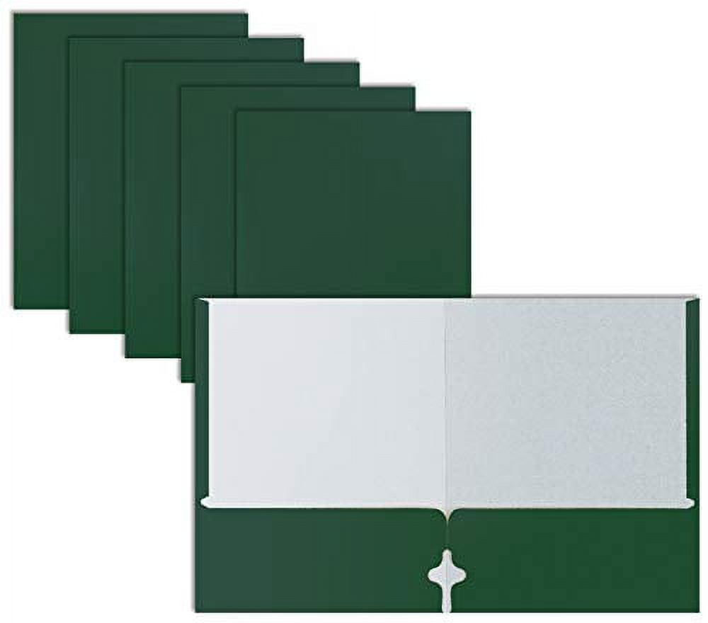 Better Office Products 2-Pocket School Folders, 50-Pack, Dark Green ...
