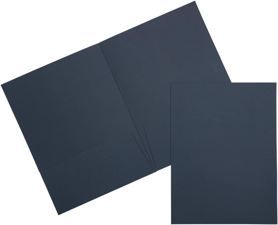 Two Pocket Textured Linen Presentation Folders - Letter Size Business ...