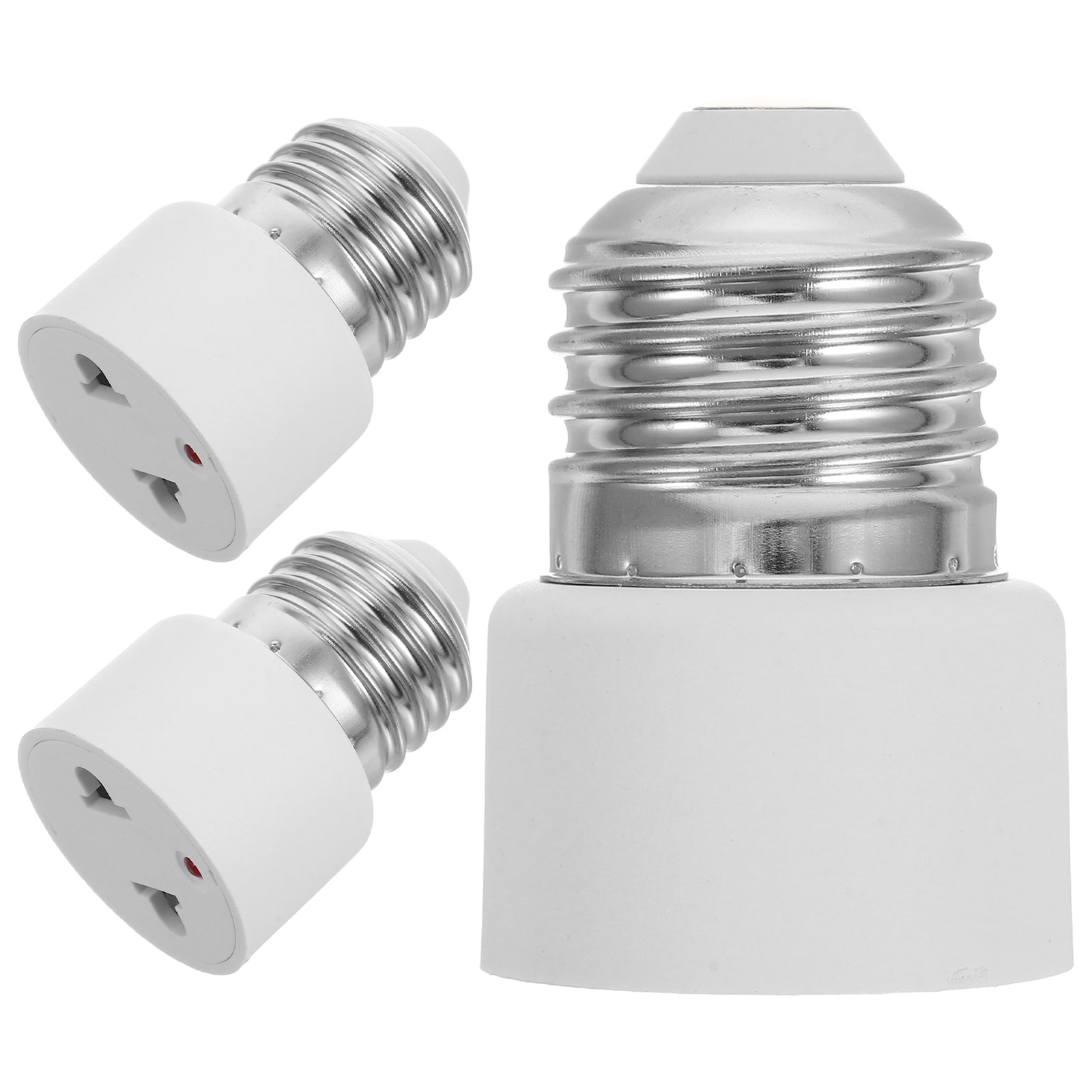 Amosfun 3pcs Light Bulb Socket Plug Adapter 3 Prong Polarized E27 ...