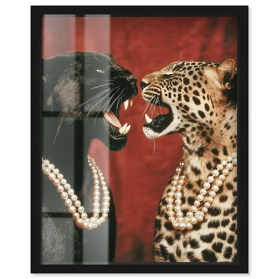 Ruby Teeth Shadowbox Print Fashion Art Prints by Art Remedy, Black ...