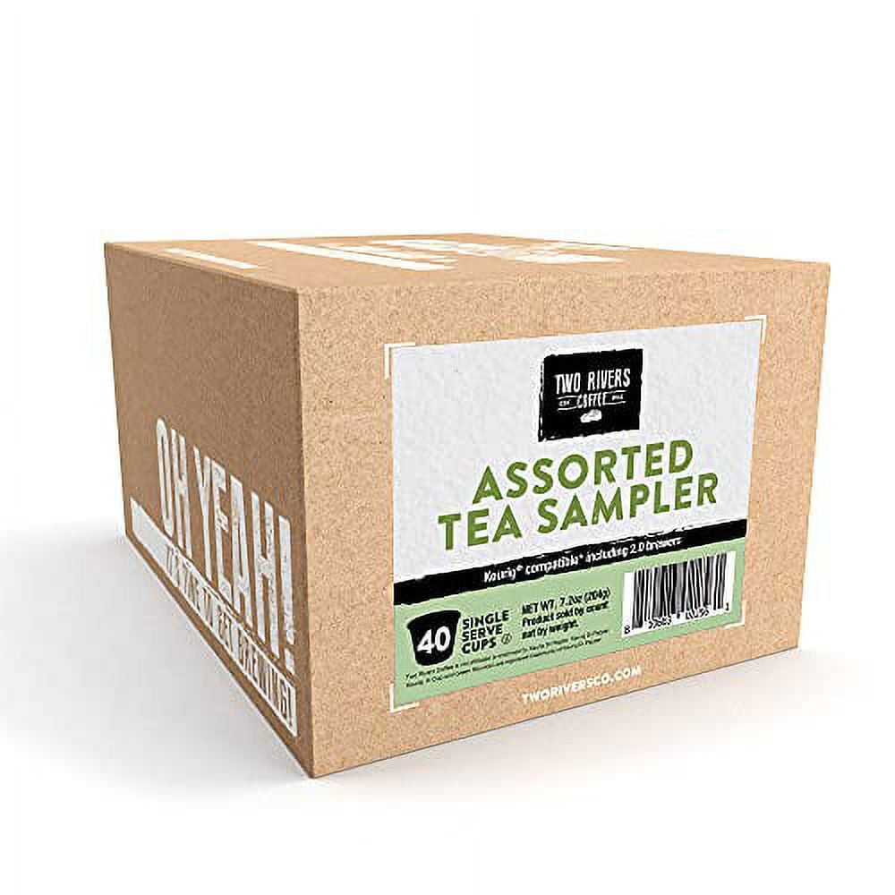 Two Rivers Assorted Tea Sampler Variety Pack for Keurig K-Cup Brewers ...