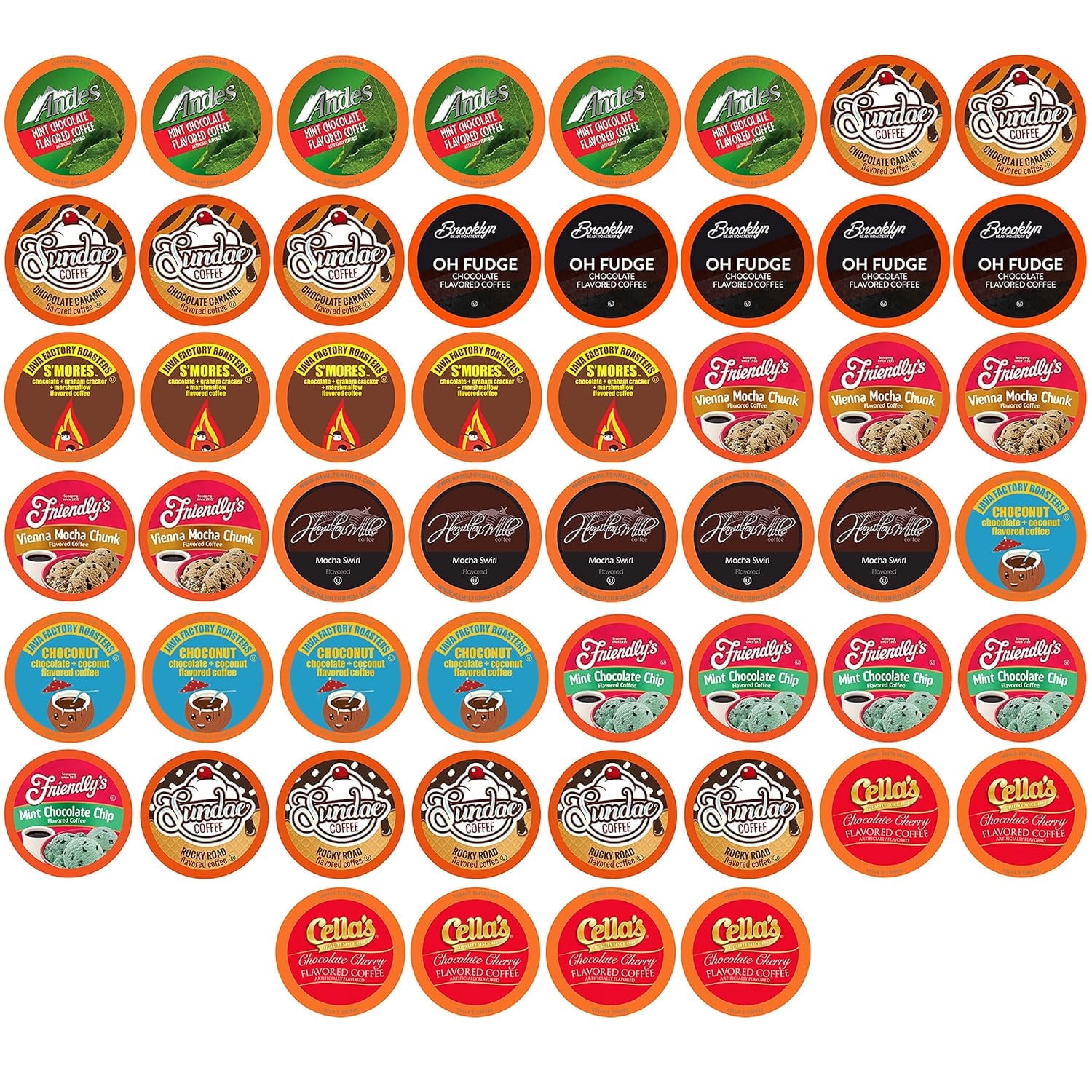 Two Rivers Coffee Chocolate Overload Coffee Sampler,Keurig,Variety Pack ...