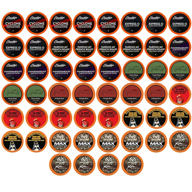 Two Rivers Coffee Dark Roast Coffee Pods Sampler 2.0 Keurig, Variety ...