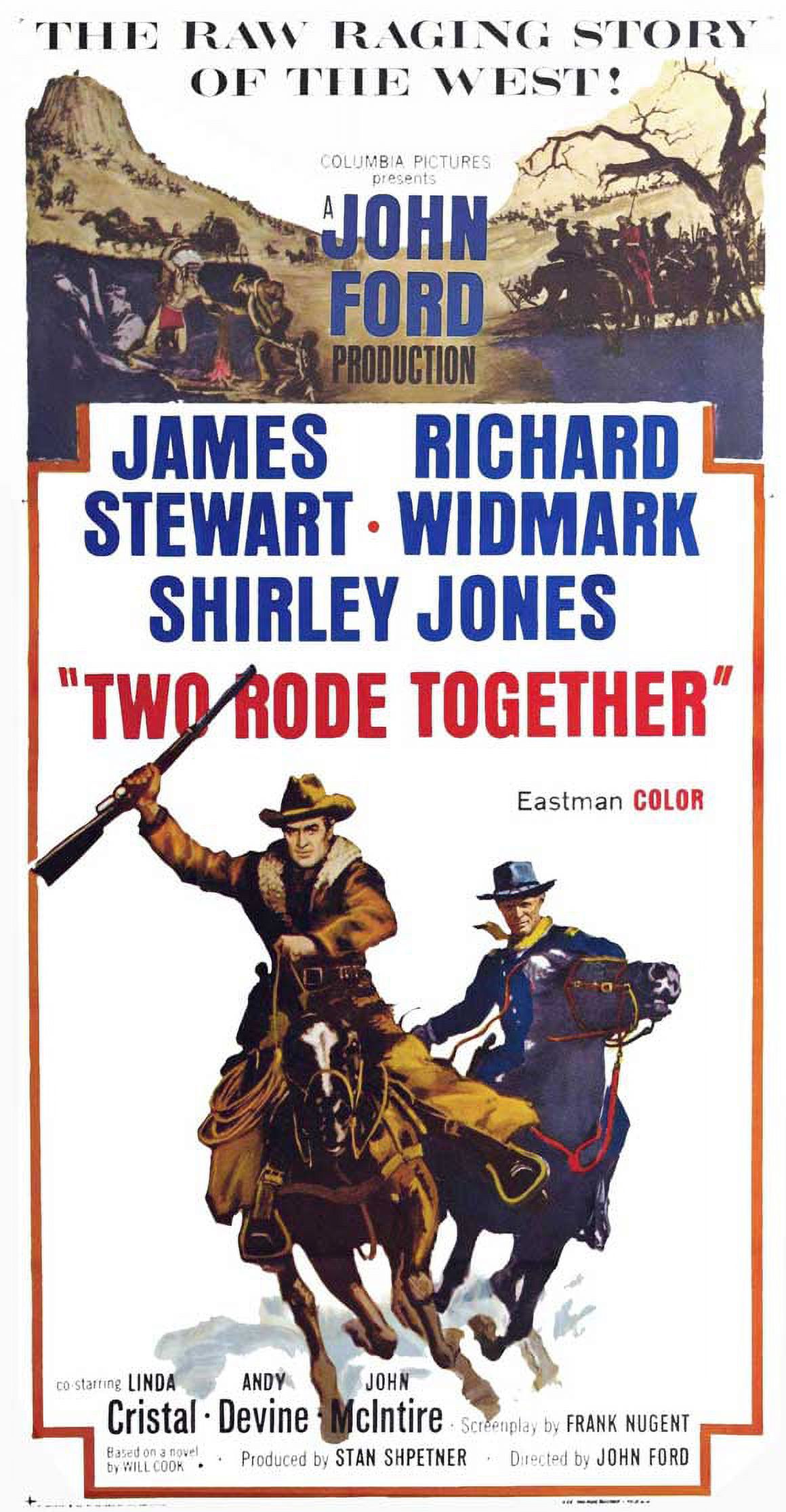 Two Rode Together POSTER (20x40) (1961) - Walmart.com