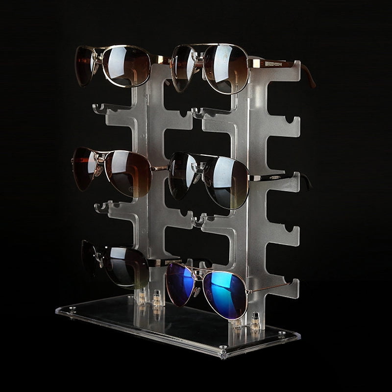 Two Row Sunglasses Rack 10 Pairs Glasses Holder Display Stand ...