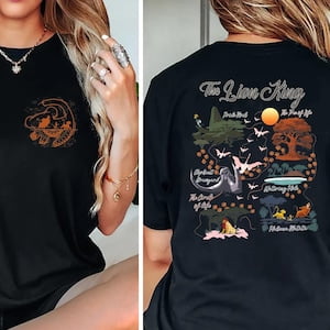 Two Sided Lion King Map Pride Rock Hakuna Matata Shirt, The Lion King ...
