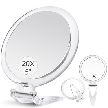 B Beauty Planet 30X Handheld Travel Compact Mountable Mirror with ...
