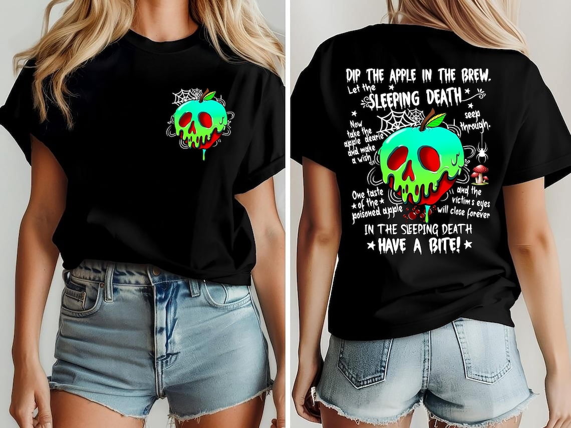 Two-Sided Snow White and the Seven Dwarfs Poisoned Apple Disney Poison ...