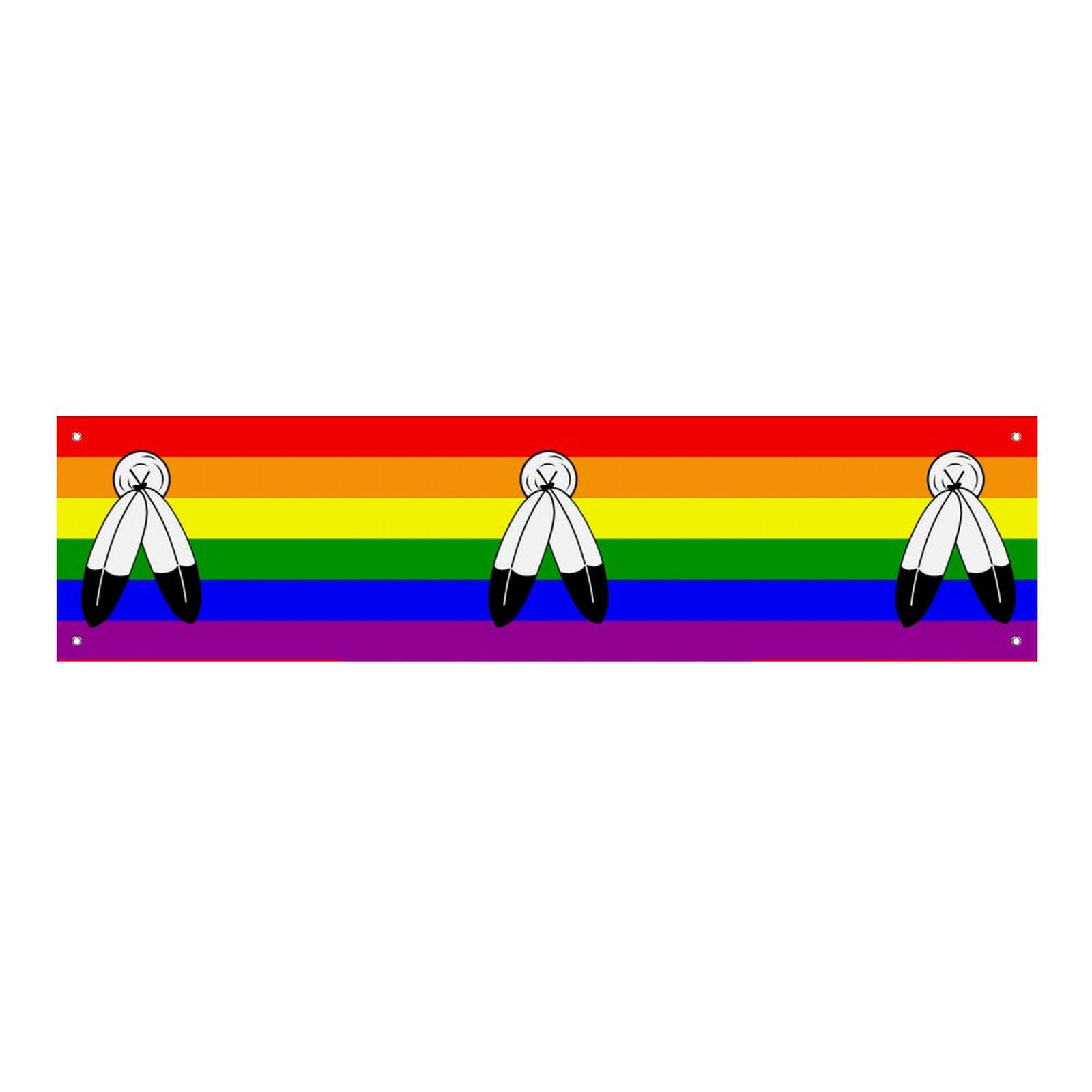 Two-Spirit Pride Flag Banners Flag Hanging Backdrop Sign Wall ...