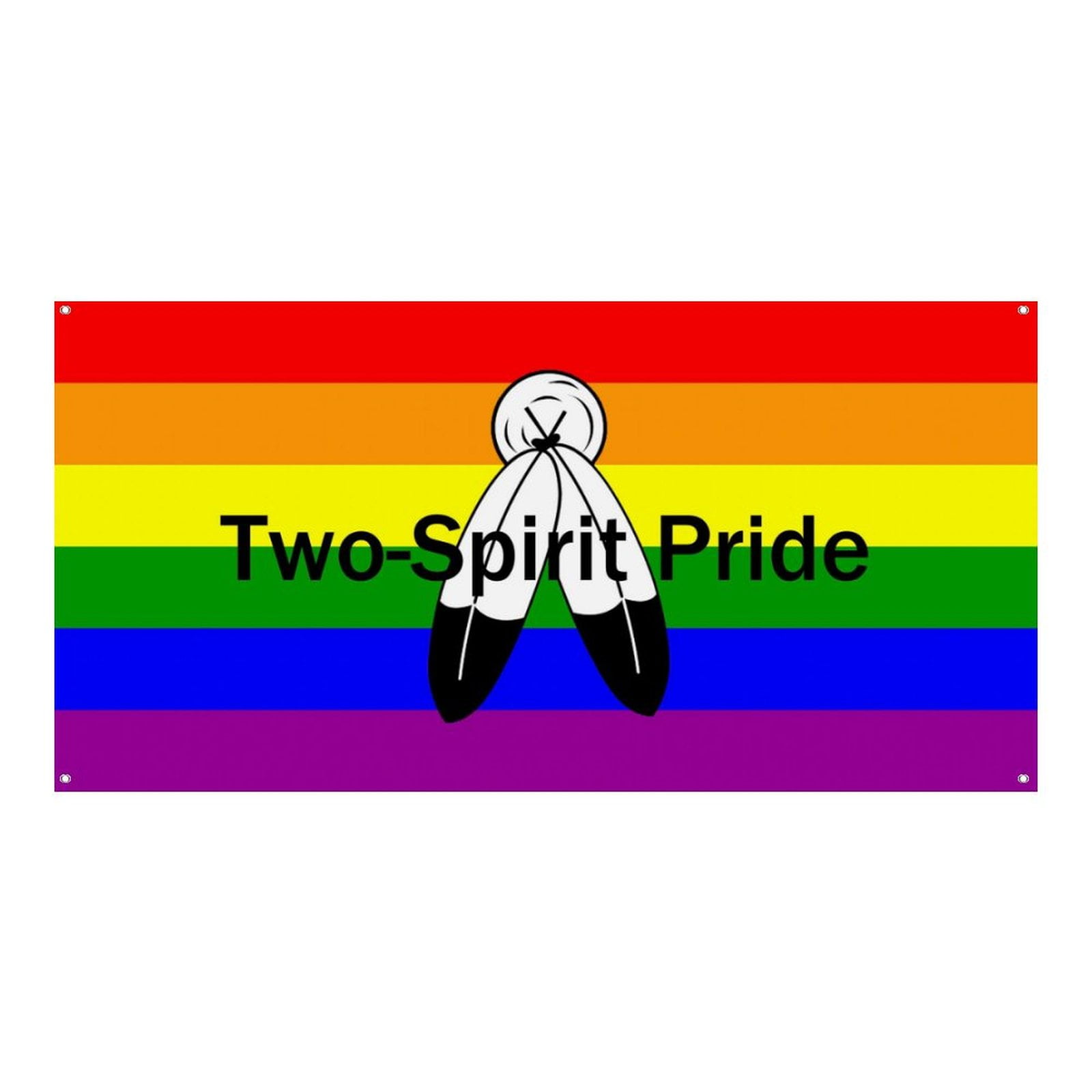 Two-Spirit Pride Flag Banners Flag Hanging Backdrop Sign Wall ...