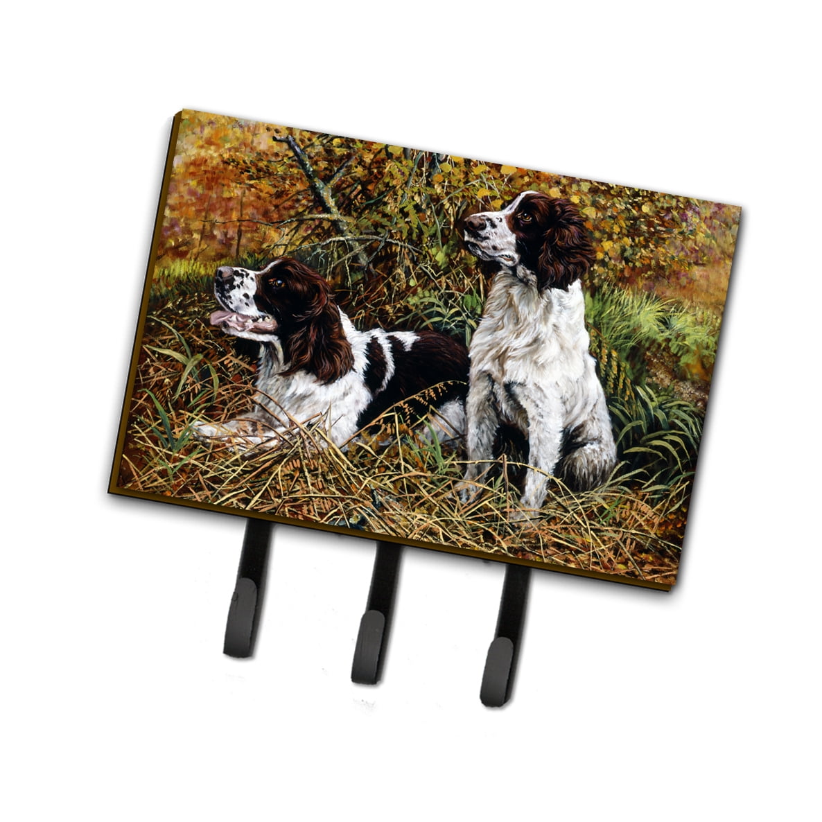Two Springer Spaniels in the grasses Leash or Key Holder - Walmart.com