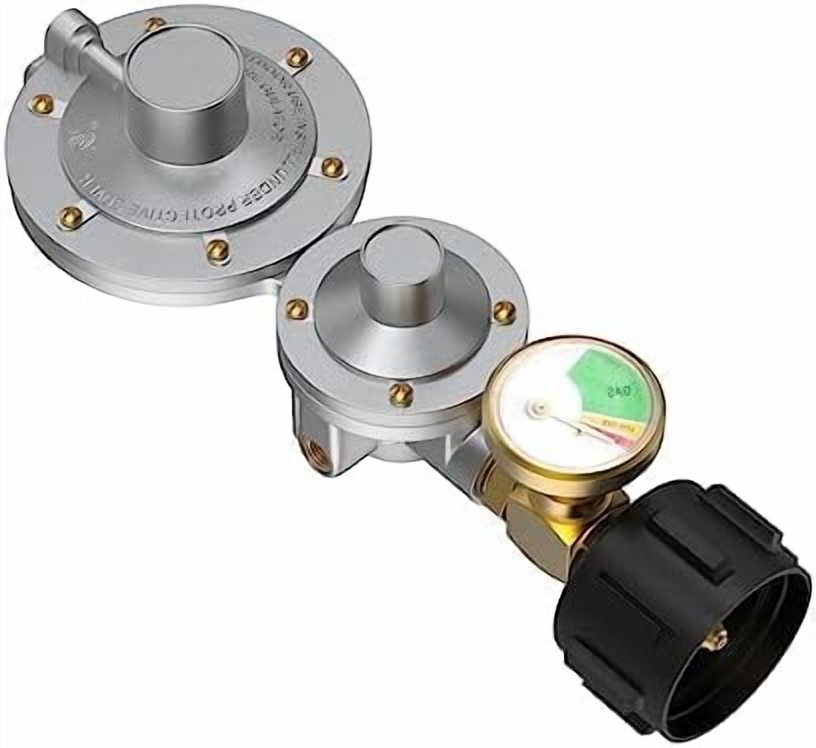 Two-Stage Propane Regulator Horizontal with Gauge and QCC 2 Stage ...