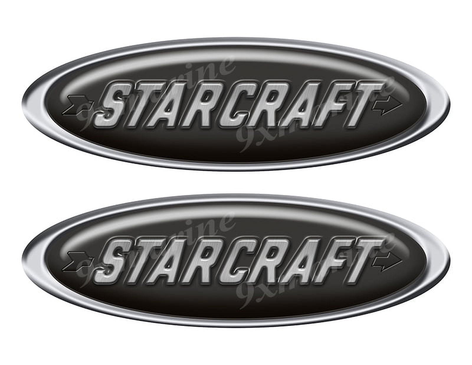 Two Starcraft Classic Oval Stickers 10" long - Walmart.com