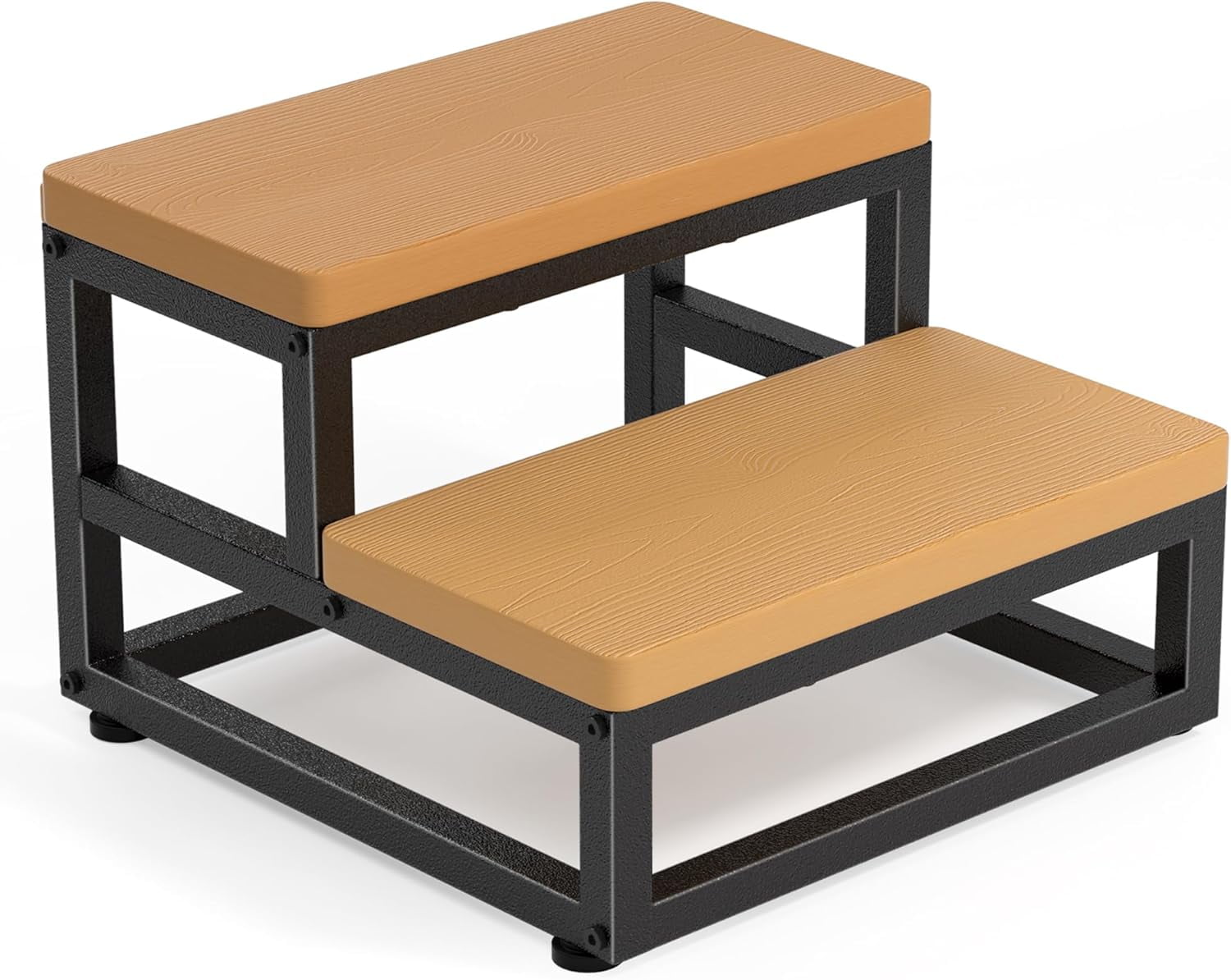 Two Step Stool for Adults Kids, Waterproof HPDE Bed Step Foot Stool ...