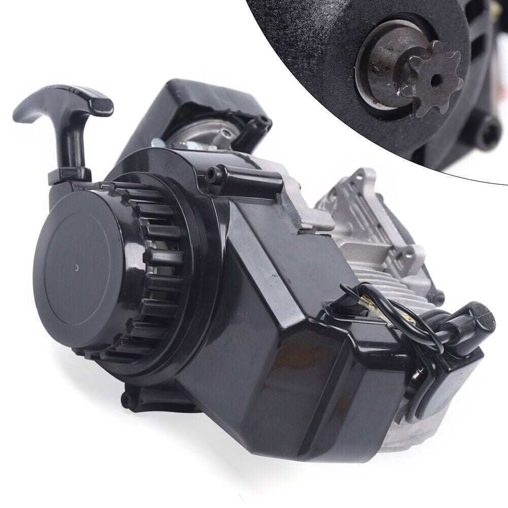 Two Stroke 49CC 50CC Racing Engine Motor Black Silver for Pocket Dirt ...