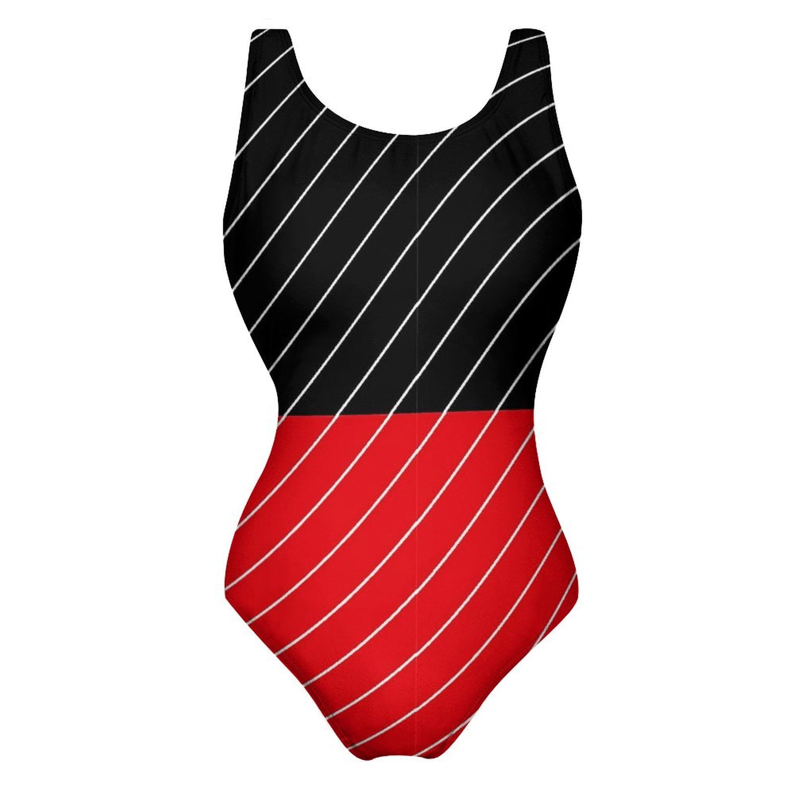 Two T Spotted Swimsuit Black And White Female Swimwear One Piece ...