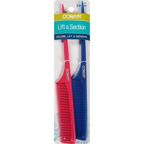 Conair Hair Styling Essentials: Section & Style Comb, 6 Pieces Pack ...