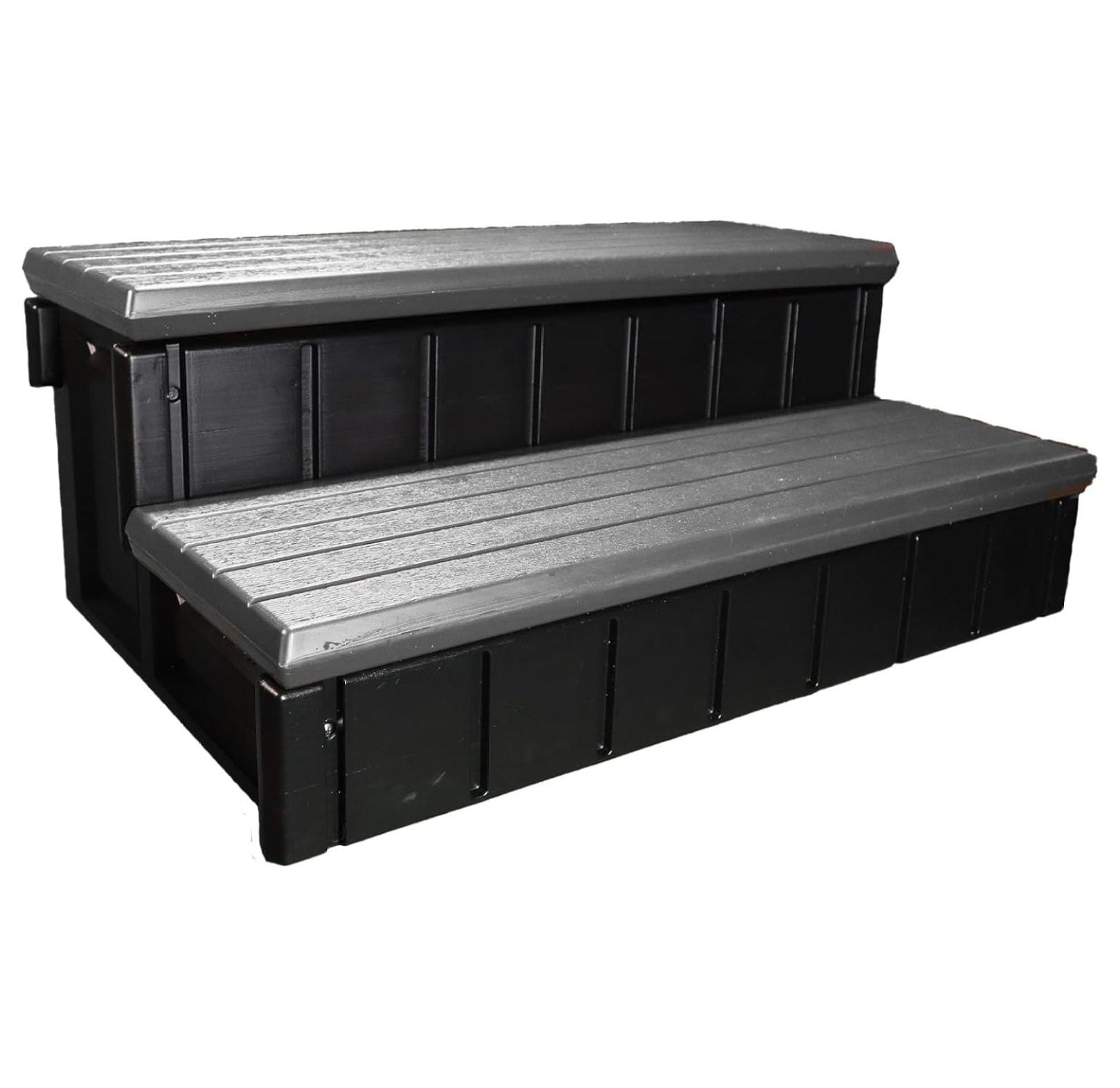 Two Tier 36" Wide Deluxe Hot Tub Step. Non-Skid Spa Steps, Easy ...
