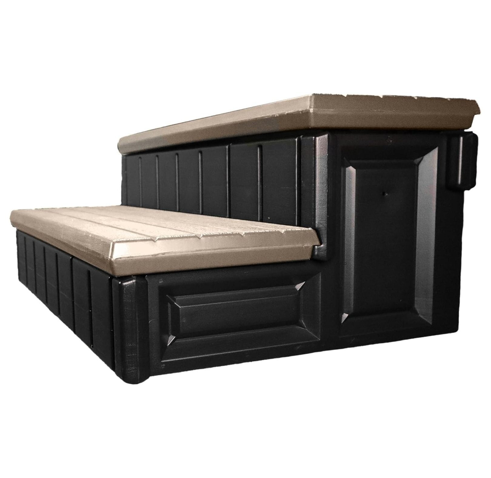 Two Tier 36" Wide Deluxe Hot Tub Step. Non-Skid Spa Steps, Easy ...
