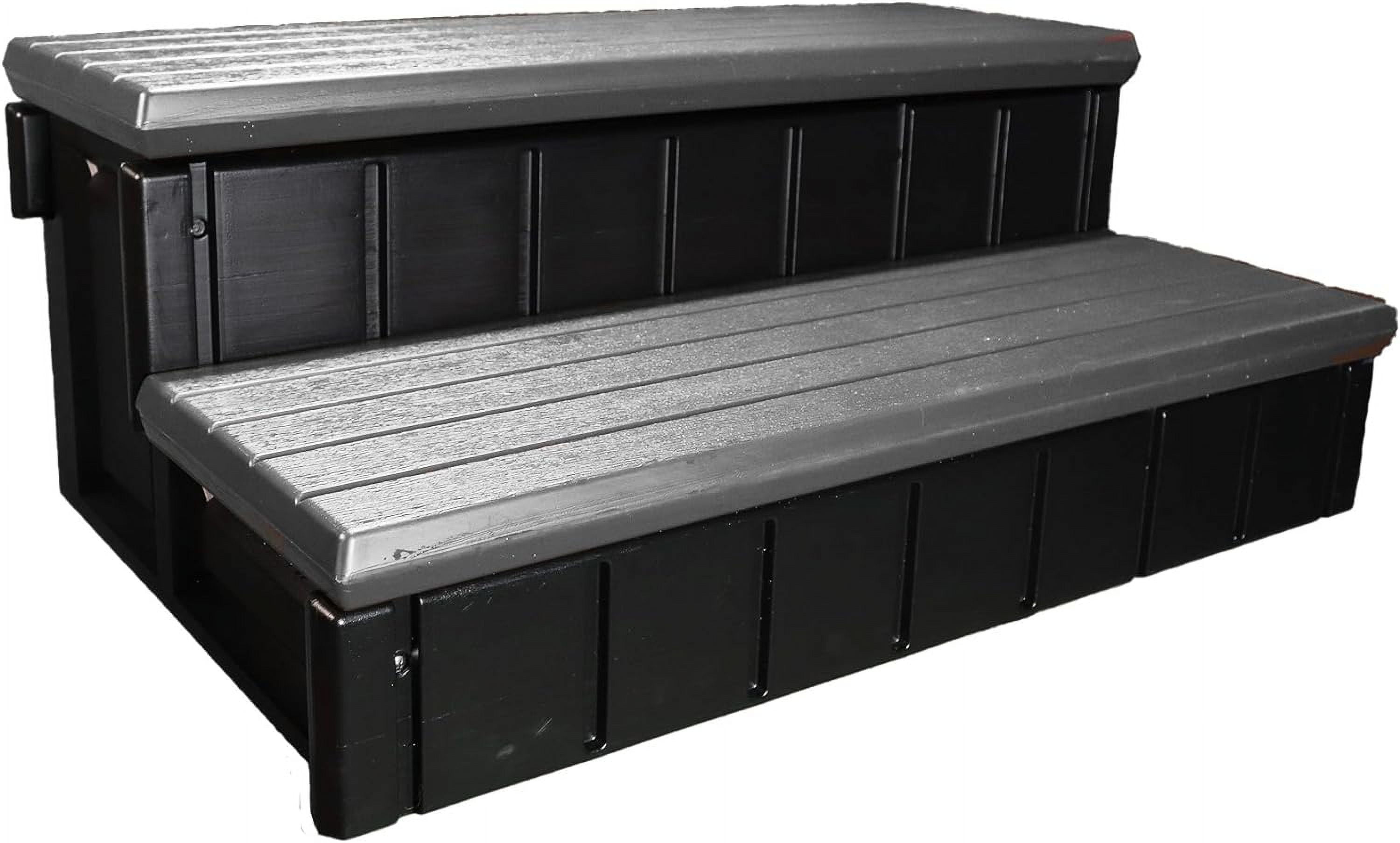 Two Tier 36" Wide Deluxe Hot Tub Step. Non-Skid Spa Steps, Easy ...