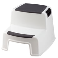 Rubbermaid RM-P2 Heavy Duty 2-Step Molded Plastic Stool with Large Non ...