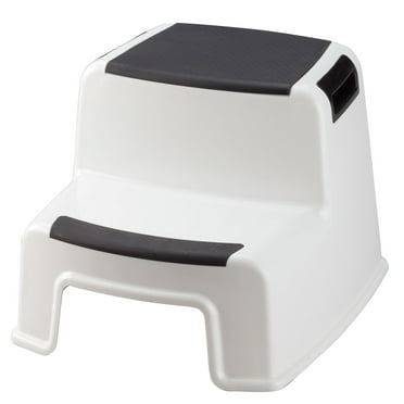Rubbermaid Durable Plastic Sturdy 1-Step Stool, White - Walmart.com