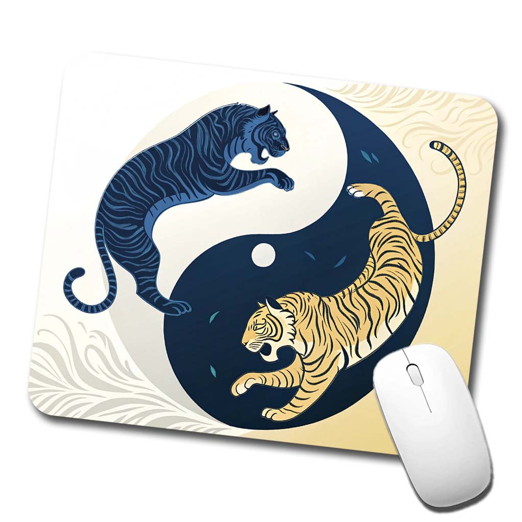 Two Tigers Yin Yang Mouse Pad Low Profile Gaming Mat - Walmart.com