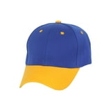 Two-Tone Adjustable Baseball Cap, Royal Yellow - Walmart.com
