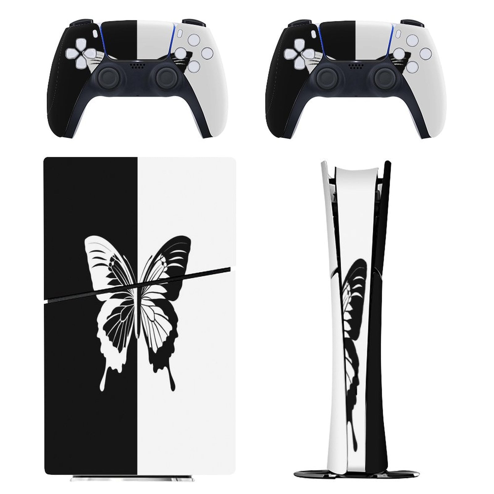 Two Tone Butterfly PS5/PS5 Slim Digital Disc Skin Sticker For Console ...