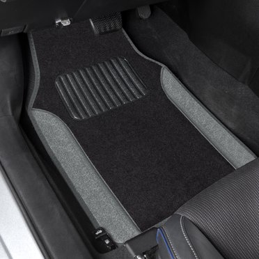 Motor Trend Black Rugged Earth Rubber Car Mats for Auto Truck SUV Van ...