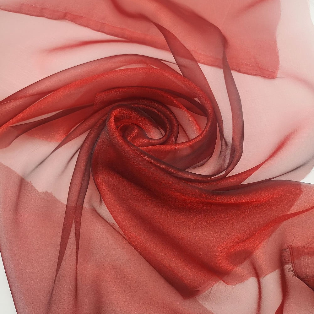 Two Tone Crystal Sheer Organza Fabric, See through Gradient Voile ...